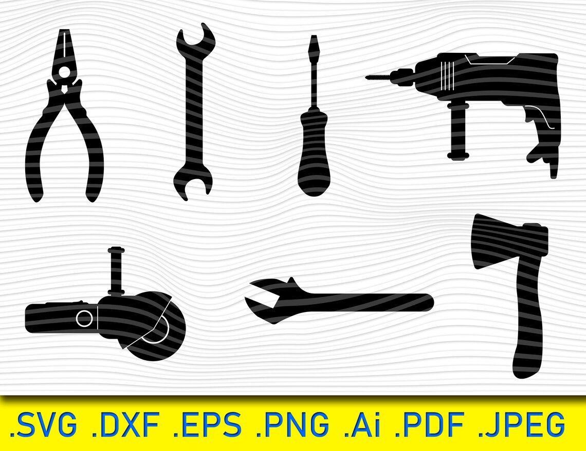 Tools Svg, Tool Svg, Mechanic Tools Svg, Svg Files for Cricut, Tool PNG ...