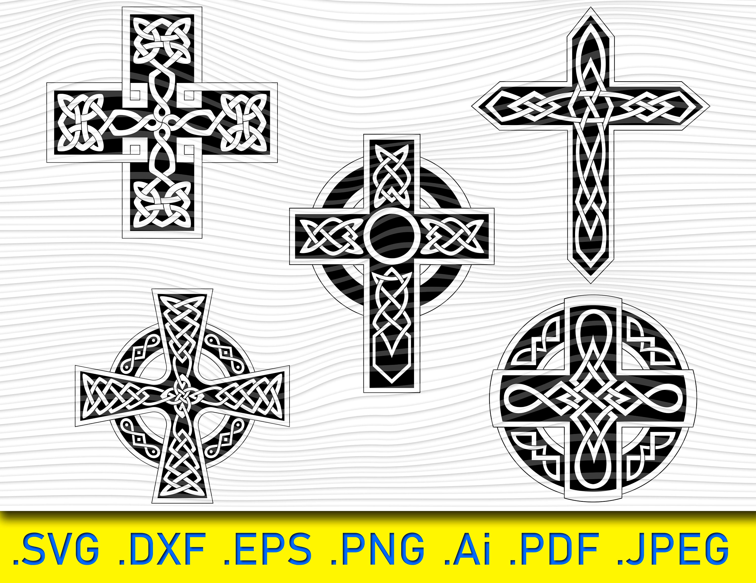 Celtic Cross SVG Irish Cross SVG Cross SVG Crosses Svg - Etsy