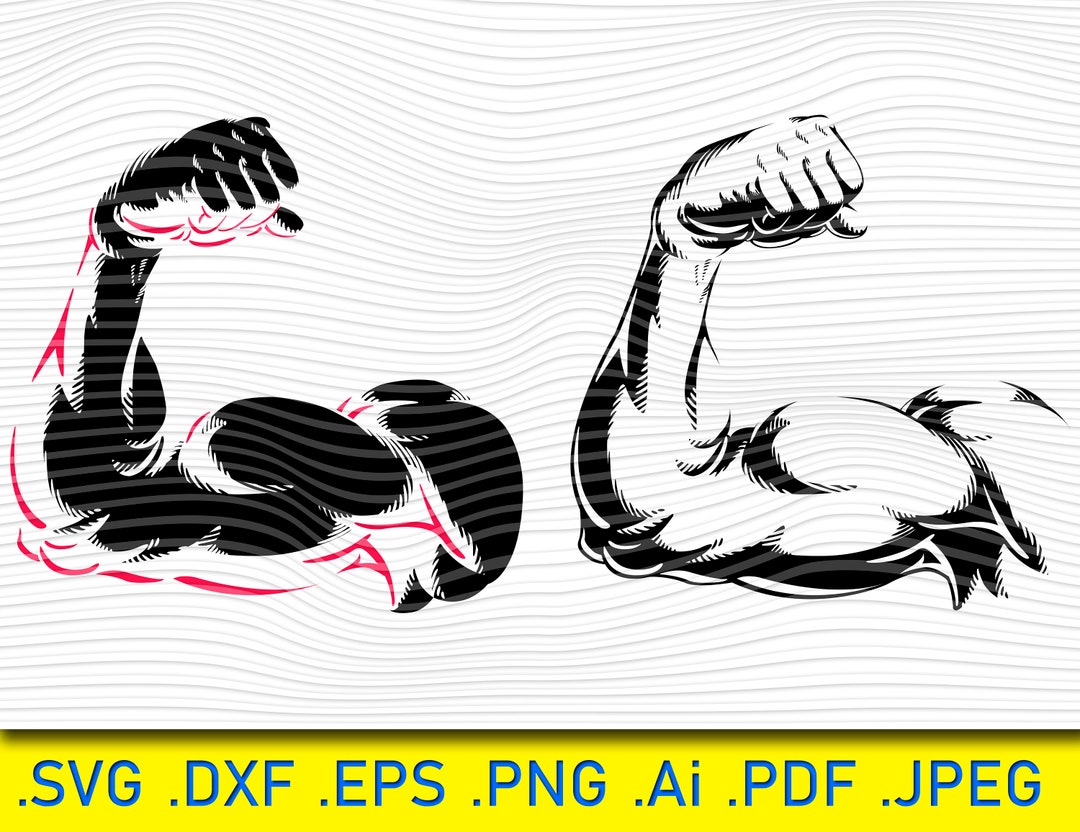 Arm Bicep, Muscle, Flexing, Bodybuilding, Gym, Fitness Pose, Bicep SVG ...