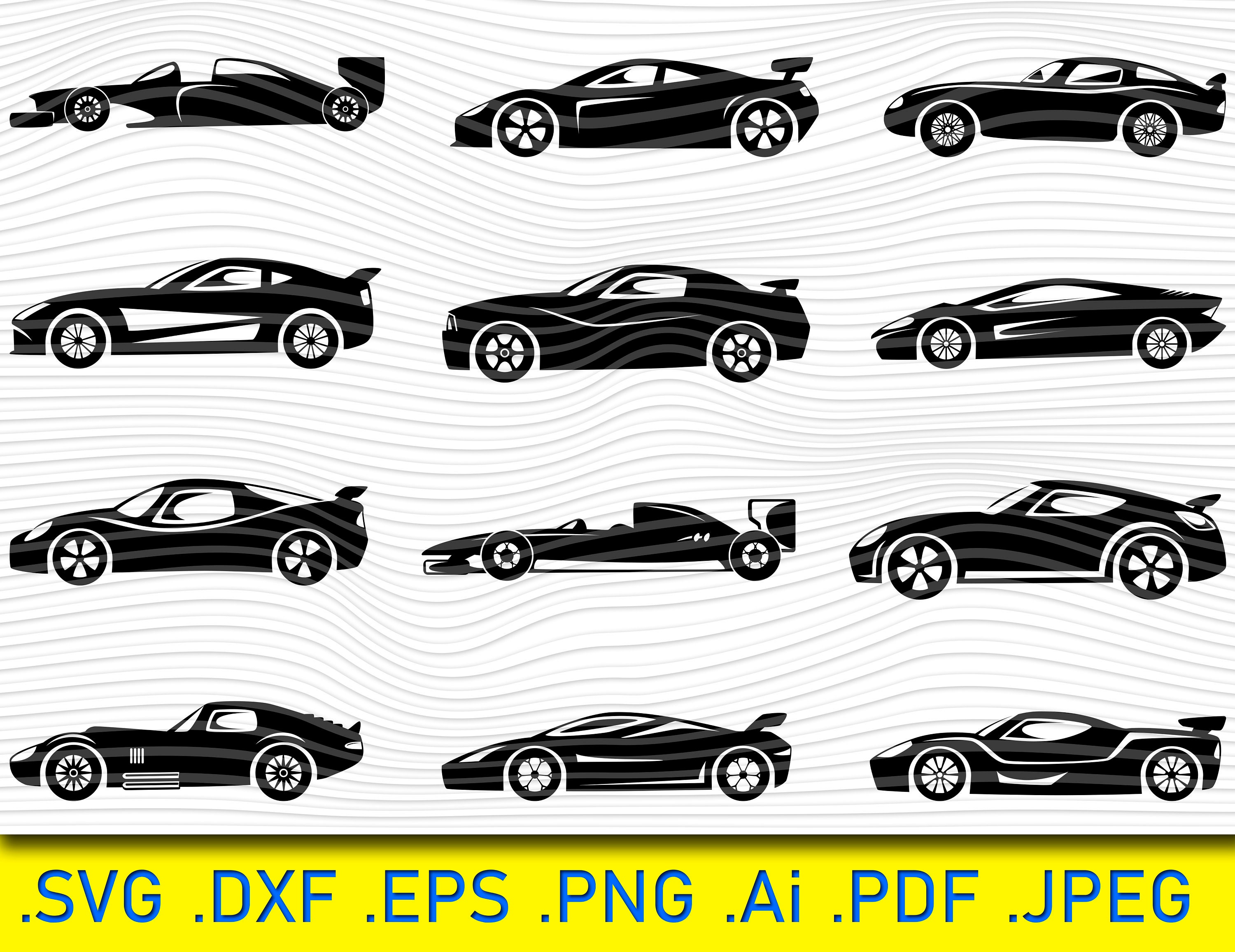 12 Race Car Svg Car Sports Car Svg Car Svg Files For Etsy