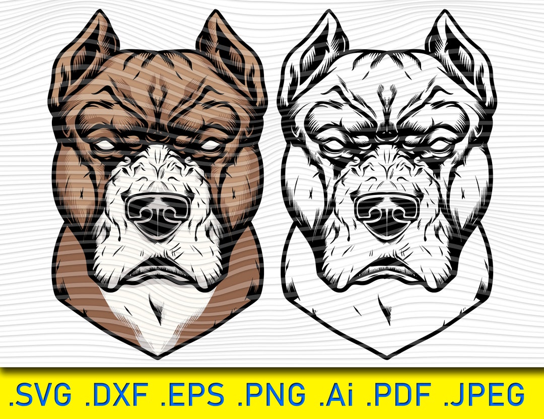 Pit Bull Svg, Pitbull Head Svg, Pit Bull Peeking, Pit Bull Clipart ...