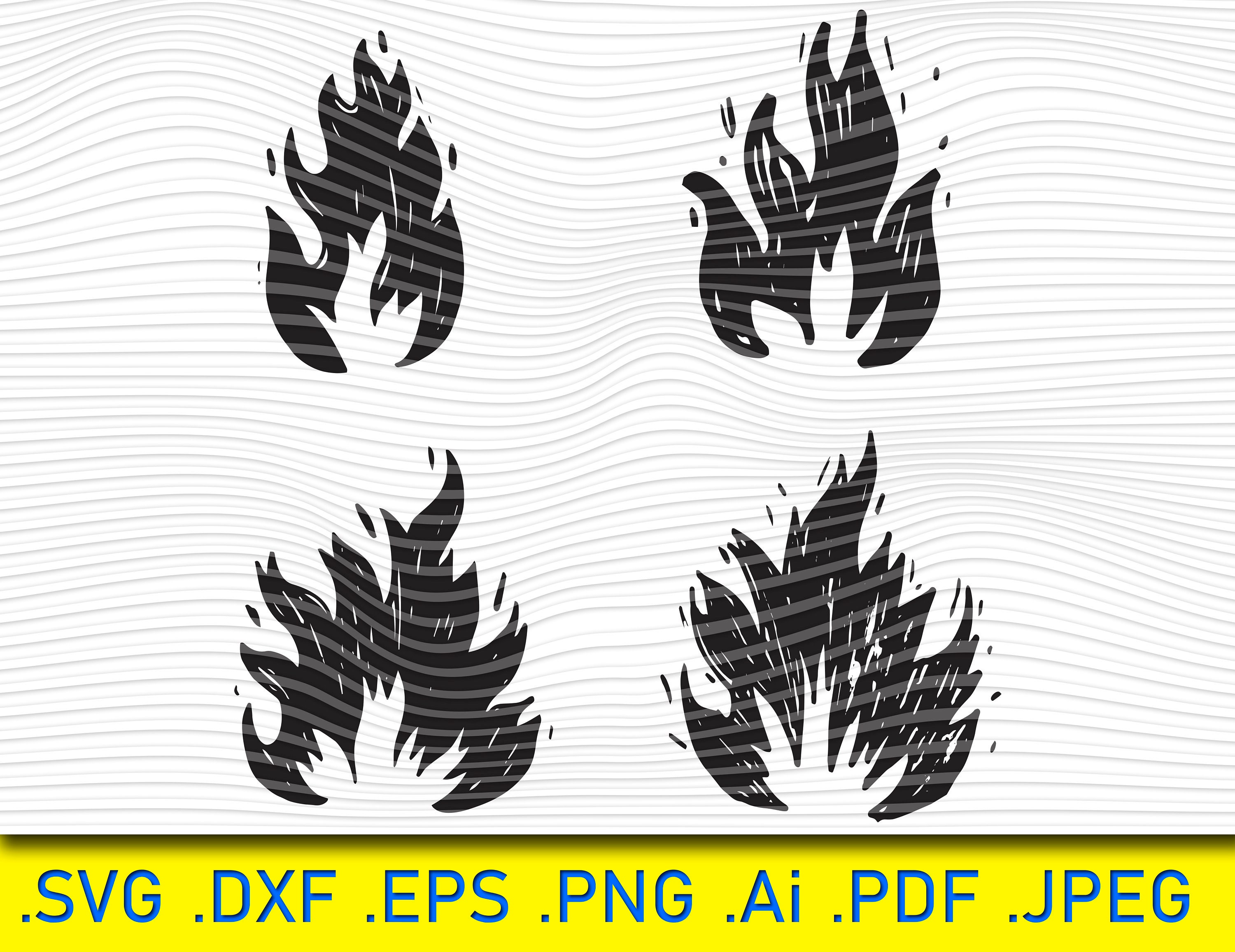 Fire svg flames svg flame svg fire silhouettefire dxffire | Etsy