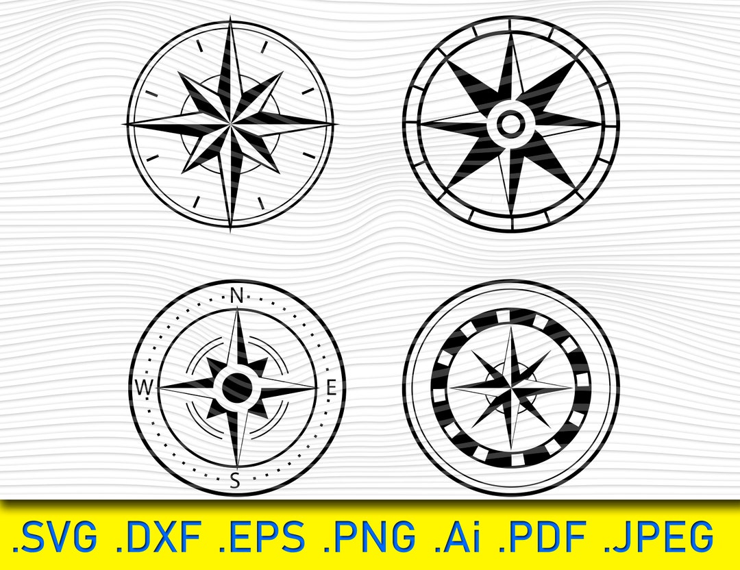 Compass,nautical,sailor,seaman,mariner,compass Rose Design SVG Clipart ...