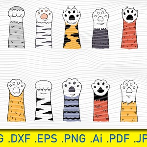 14 Cat Paws, Paw SVG, Cat Paw Svg, Dog Paw Svg, Pet Paw Svg ,animal Paw ...