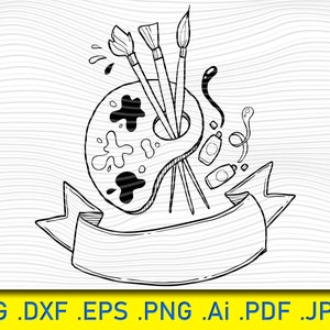 Painting Tool, Painting SVG Bundle, Paint Brush SVG, Painting Clipart ...