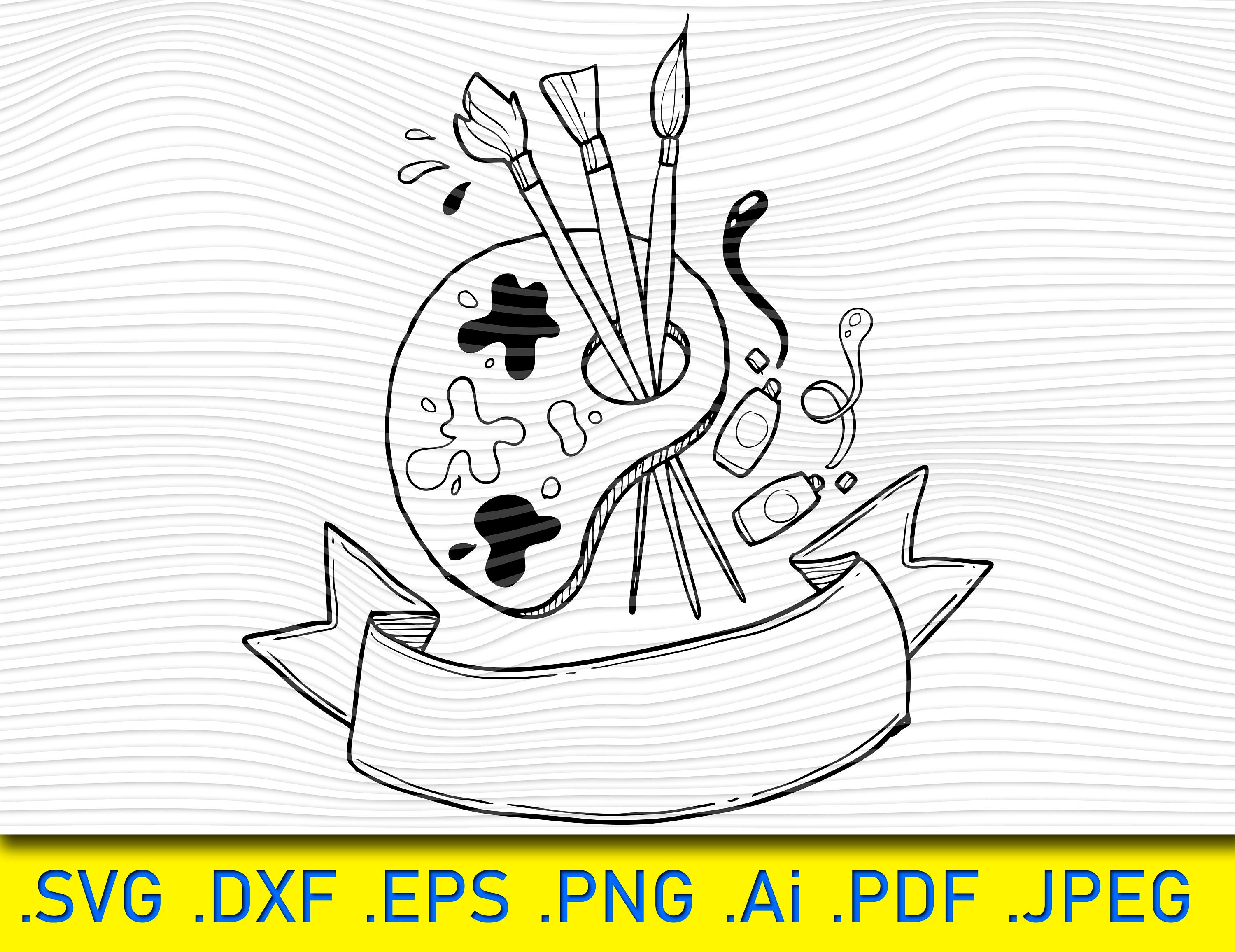 Painting Tool Painting SVG Bundle Paint Brush SVG Painting | Etsy