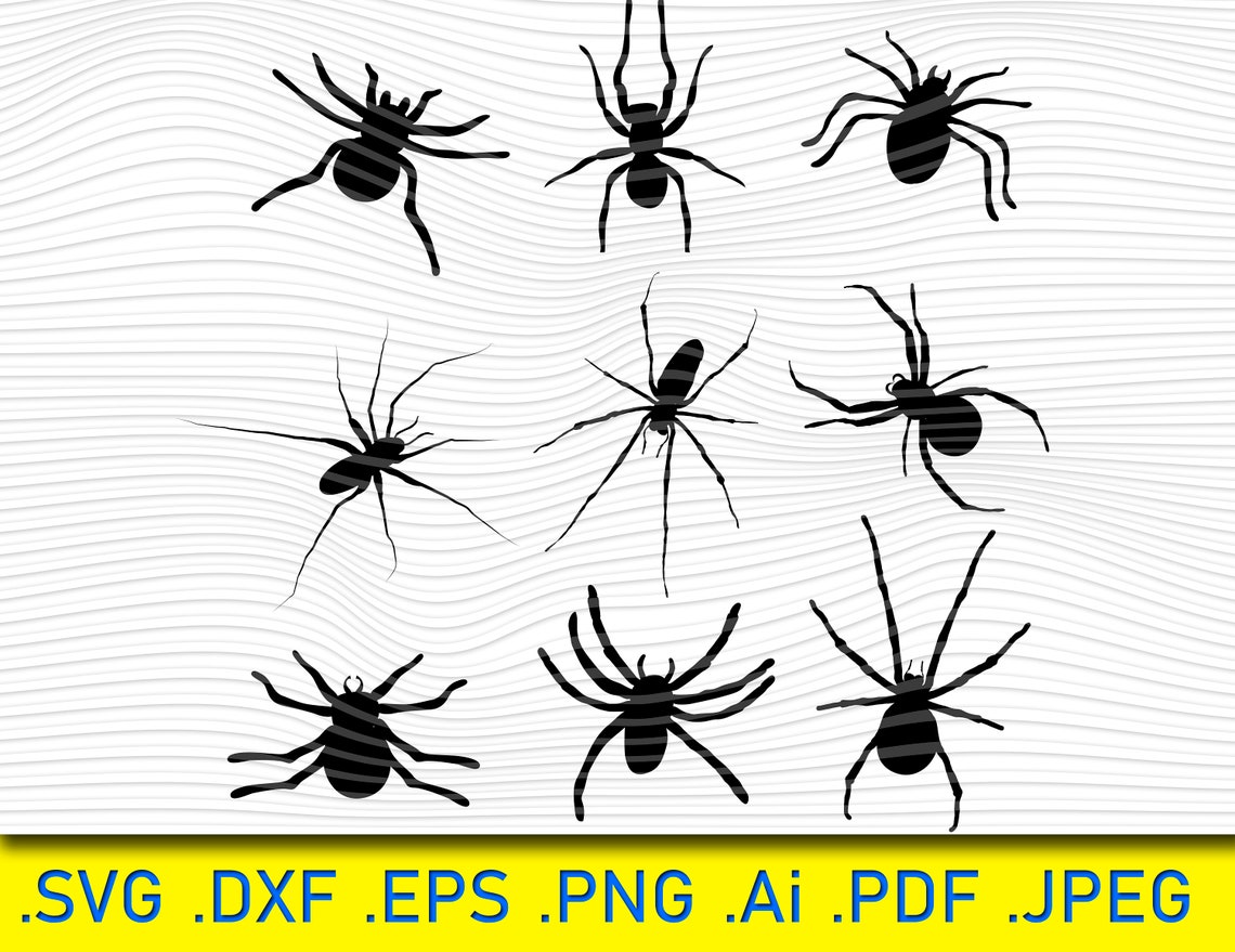 Spiders SVG Halloween Spiders SVG Spooky Spiders Cut File | Etsy