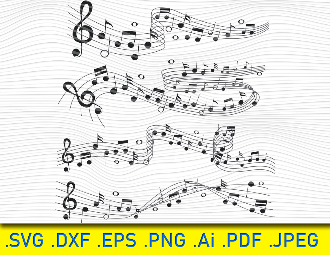 Music Note Symbol Treble Clef Sheet Musical Classical Piano - Etsy