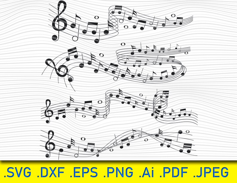 Music Note Symbol Treble Clef Sheet Musical Classical Piano - Etsy