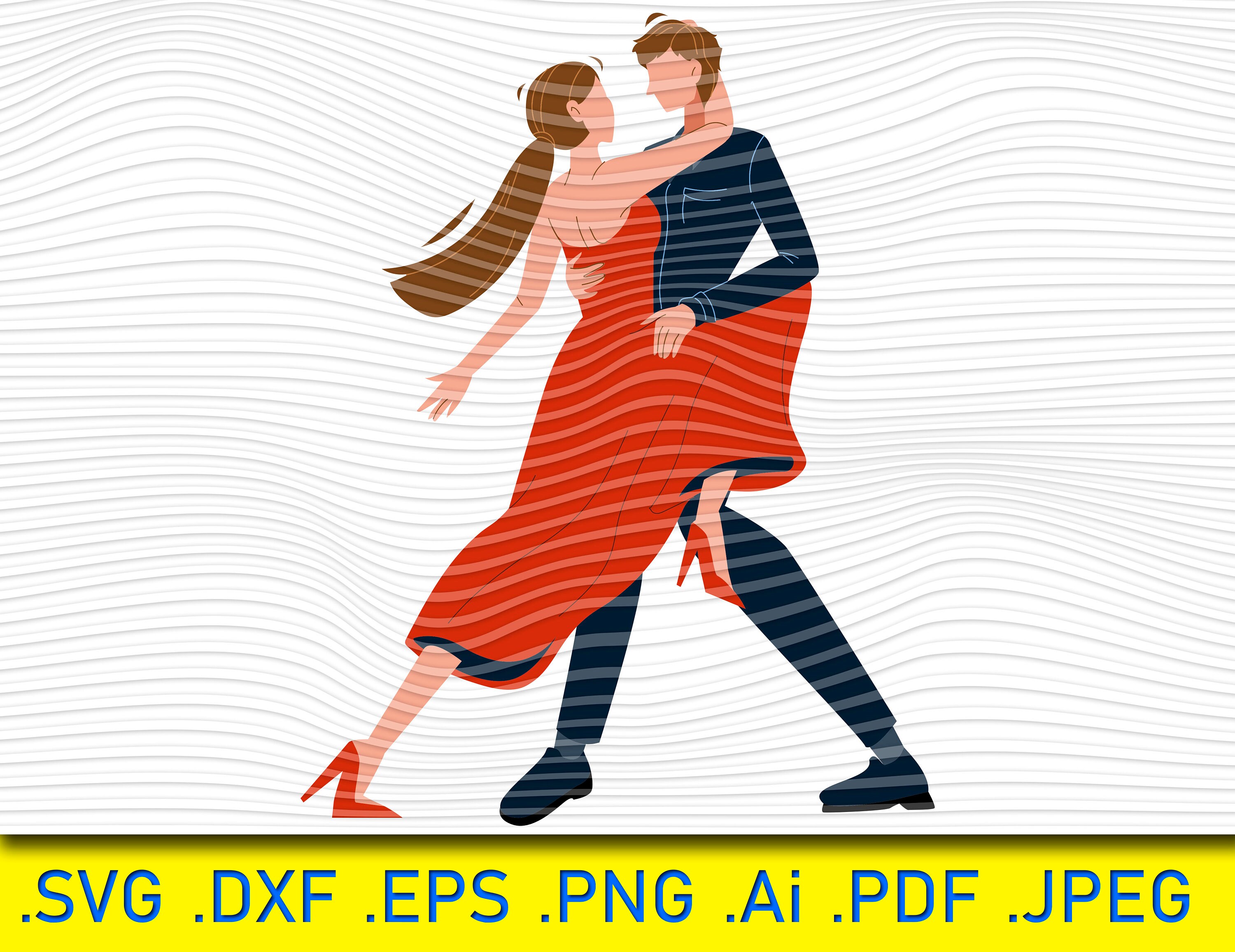 Tango Dance Dancing Couple Man Woman Tango Svg Dance Svg | Etsy