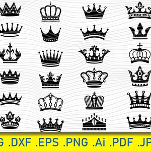 King Svg,crowns Svg,queen Svg,prince,princess,castle,royalty,crowns ...