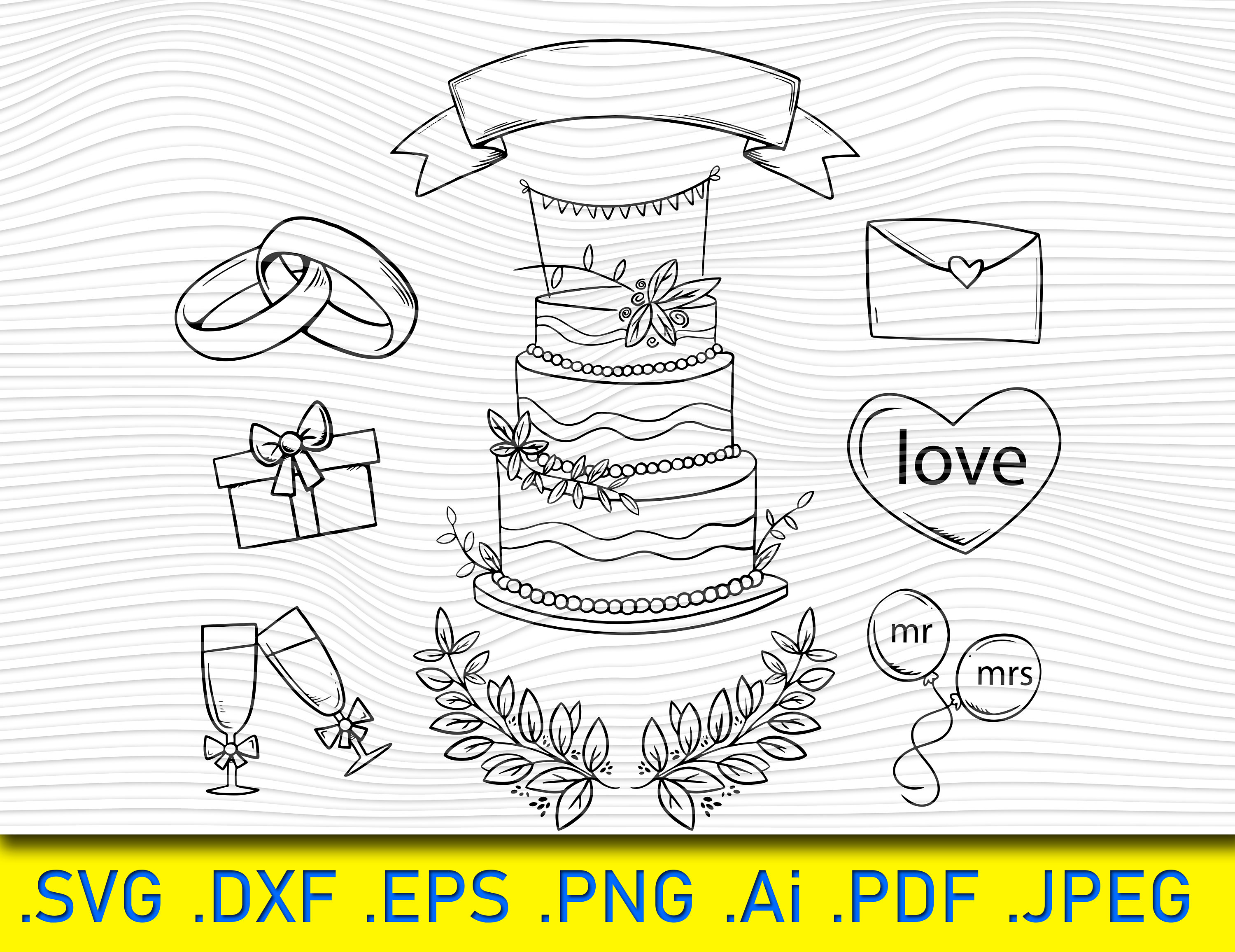 Wedding Heart Svg Love Svg Heart Silhouette Heartbreat | Etsy