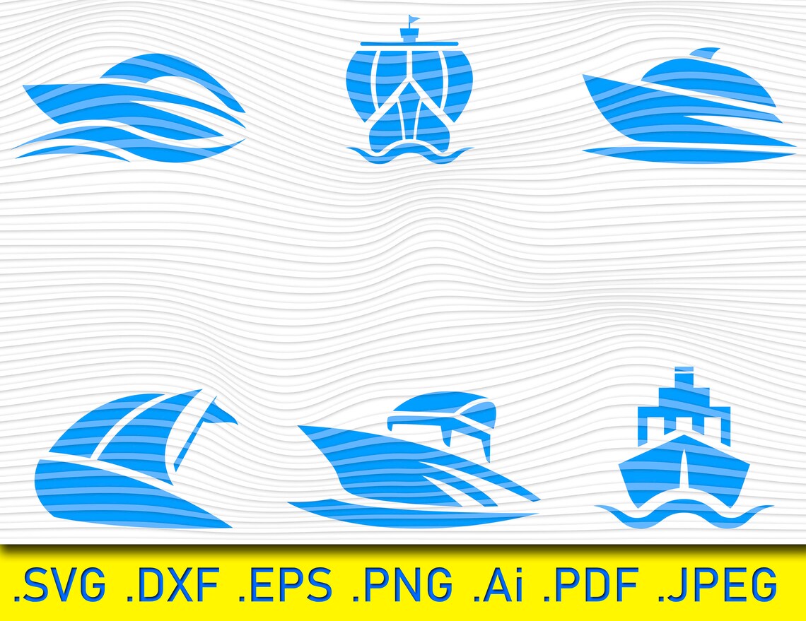 Speed Boat SVG Yacht Svg Motor Boat Svg Speed Boat Clipart - Etsy