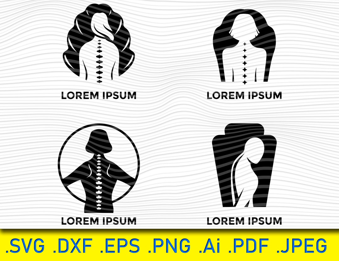 Chiropractic Emblem, Chiropractic Svg, Chiropractor Svg, Spine Svg ...
