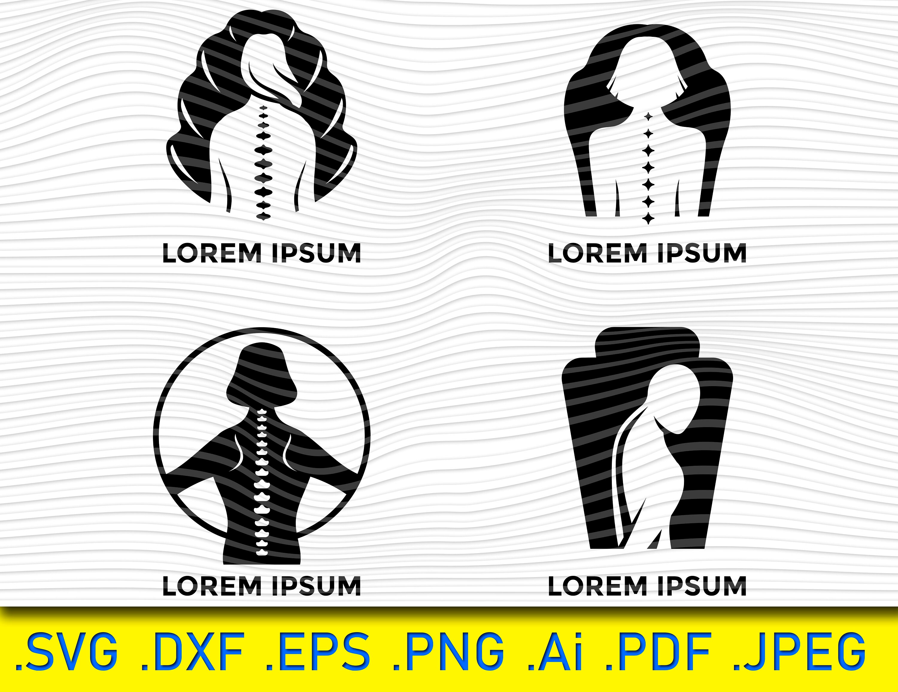 Chiropractic Emblem Chiropractic svg chiropractor svg spine | Etsy
