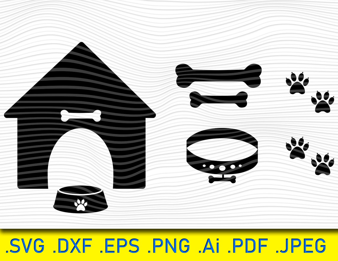 Dog Svg Bundle Paw Prints Svg Pet Dog Svg Dog Svg Dog Cut | Etsy