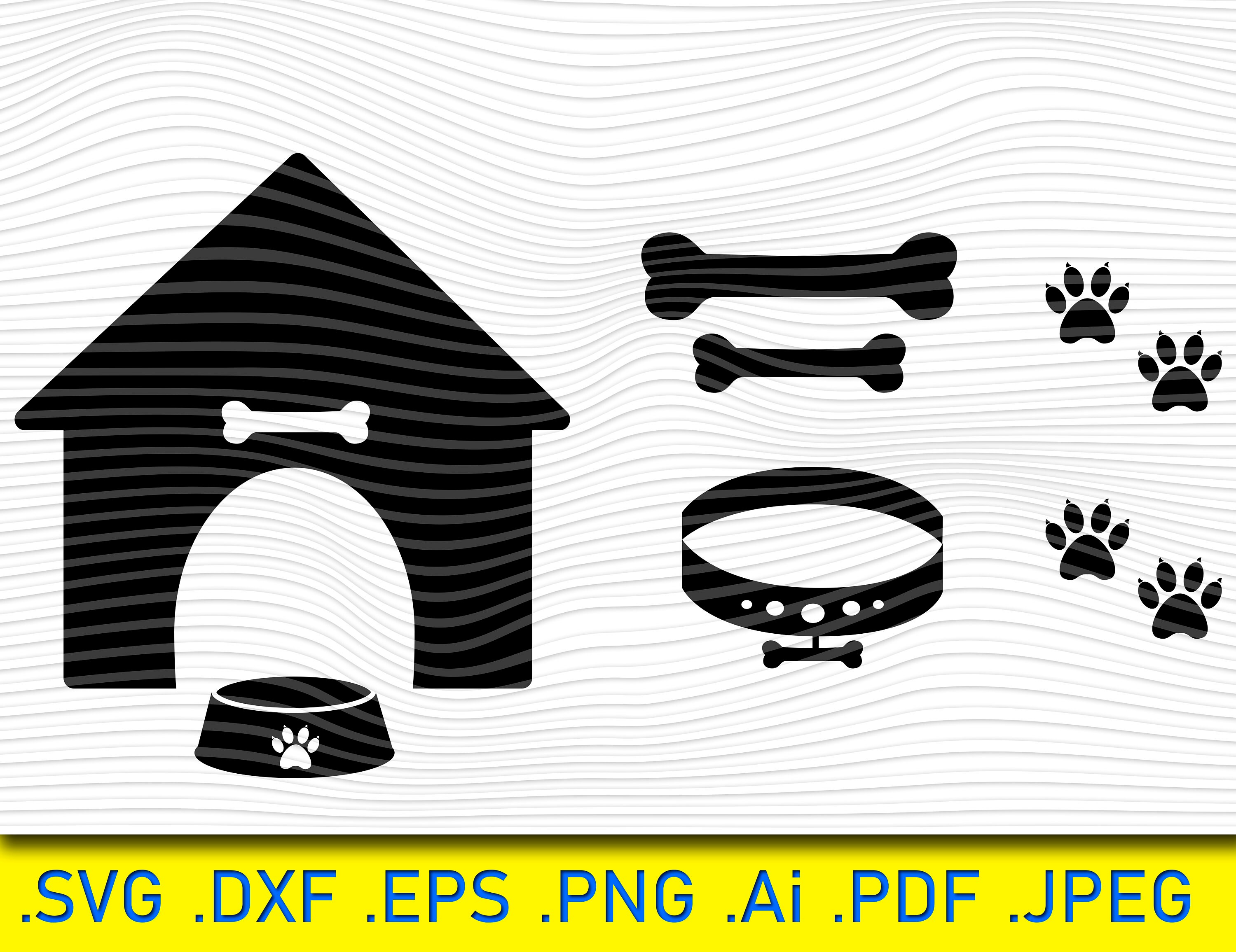 Dog Svg Bundle Paw Prints Svg Pet Dog Svg Dog Svg Dog Cut | Etsy