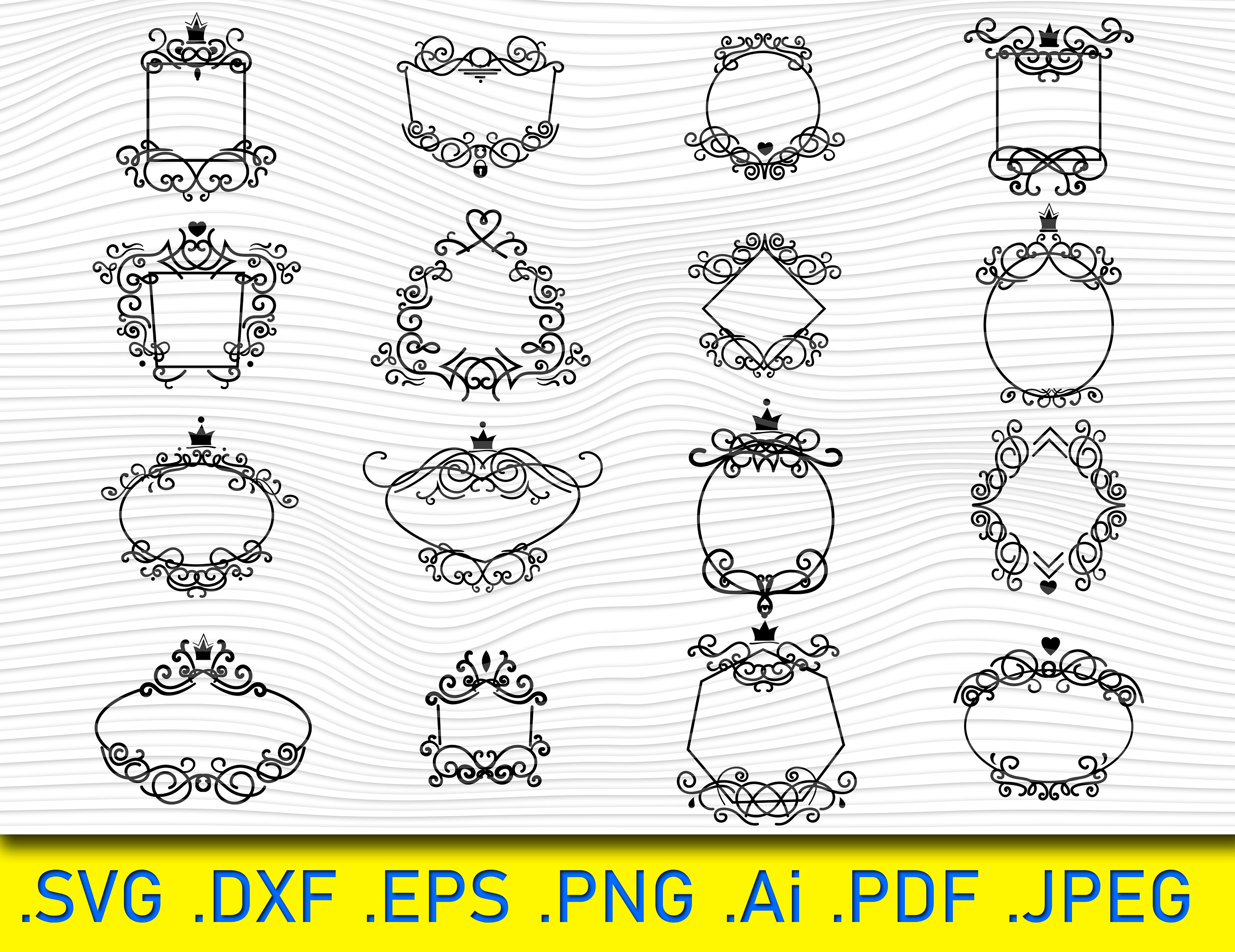 Vintage Frame Svg Mirror Frame Svgflower Frame SVG | Etsy