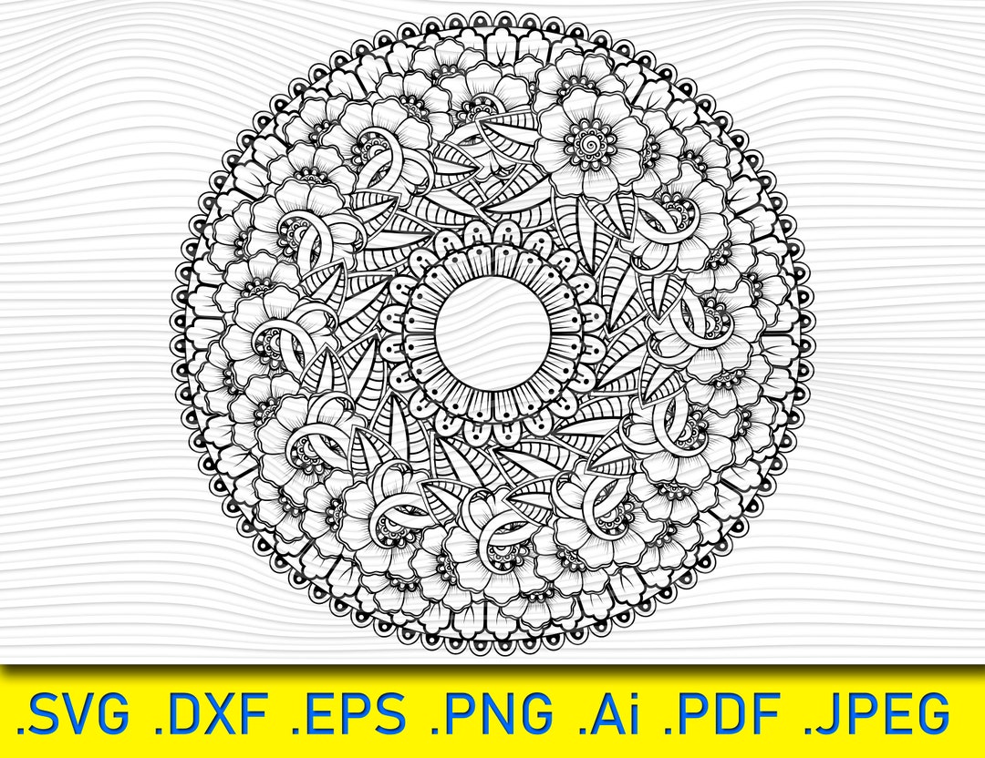 Mandala Svg,mandalas Svg,mandala Svg Files for Cricut, Mehndi, Mehendi ...