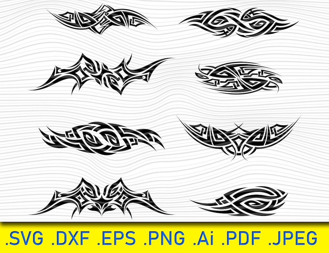 Tribal Tattoo SVG, Tribal Swirl Art Svg Svg for Cricut, Cutting File ...