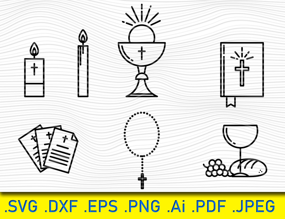 First Communion Items, Christian Svg, First Communion SVG, First Holy ...