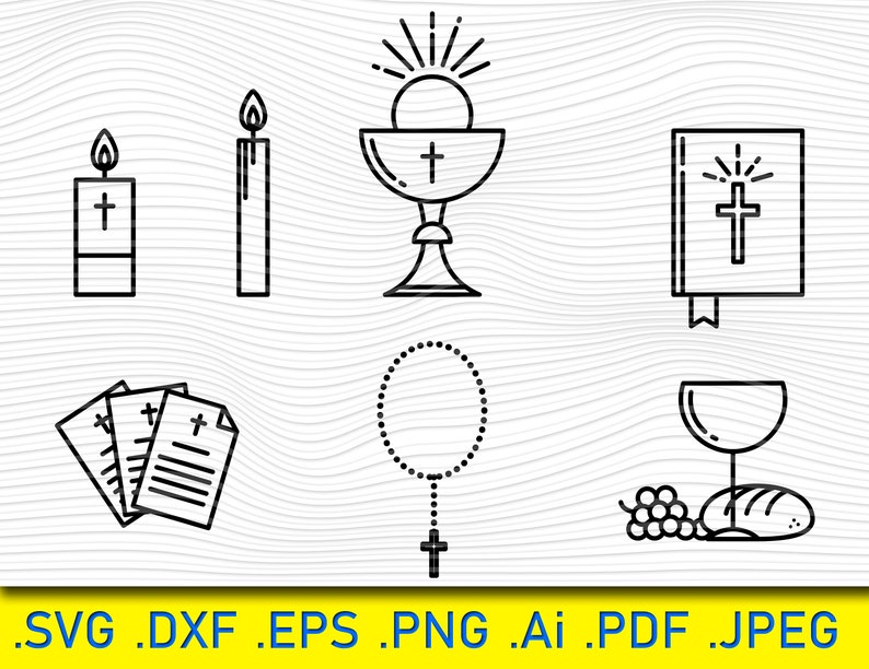 First Communion Items Christian Svg First Communion SVG - Etsy