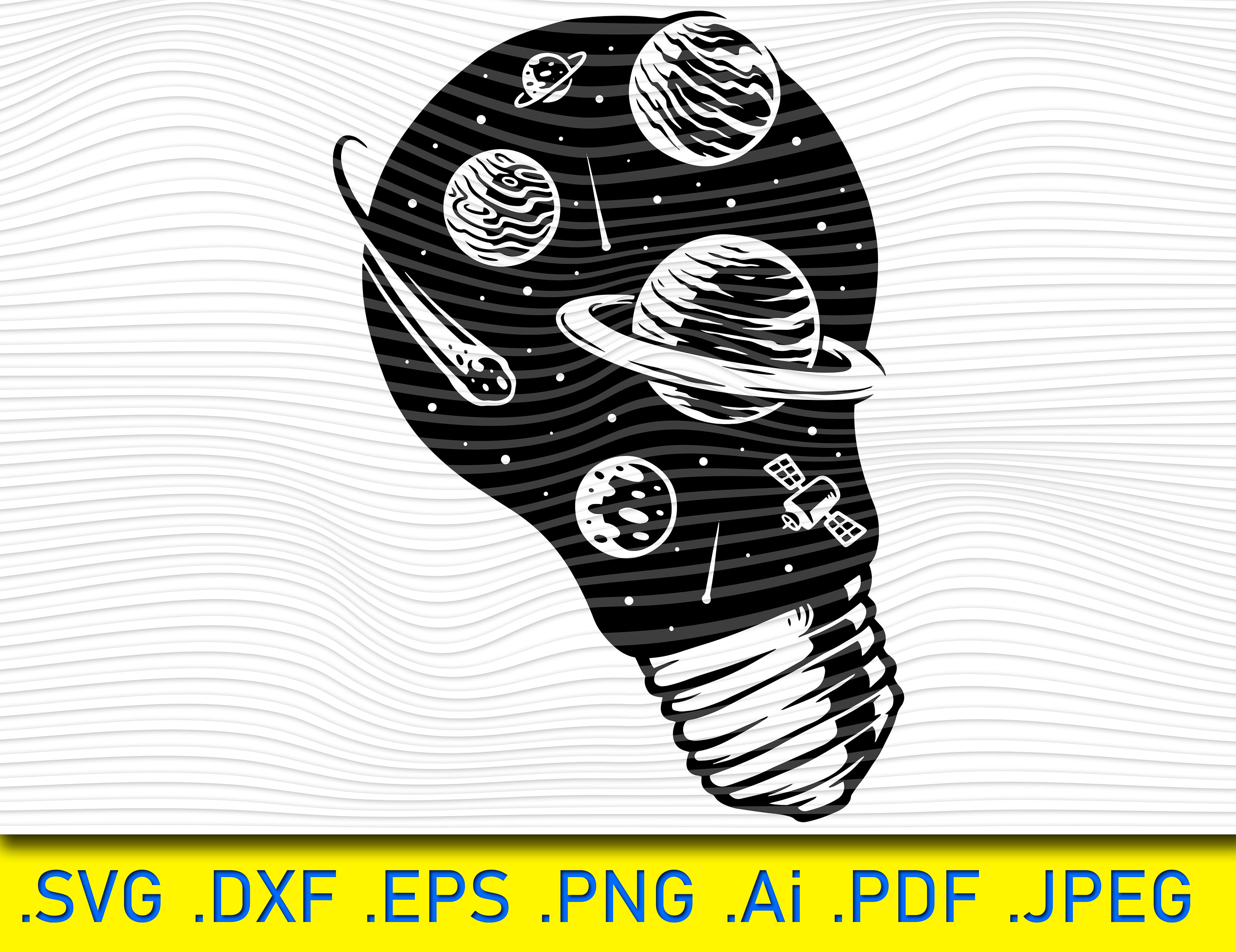 Space Lights Svg Astronaut Svg Planets Svg Moon Svg Stars | Etsy