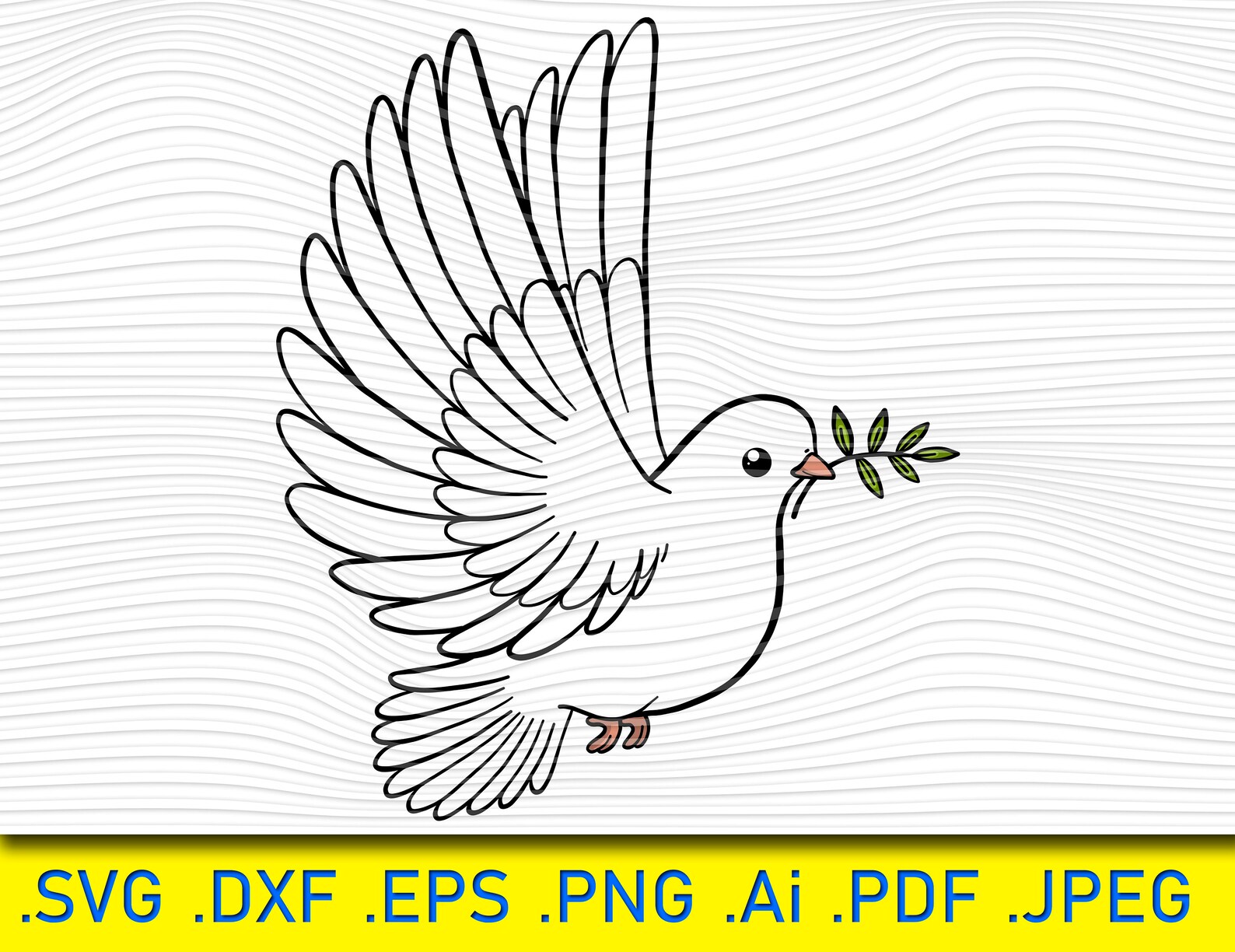 Dove Svg Bird Svg Peace Svg Doves Svg Dove Silhouette - Etsy