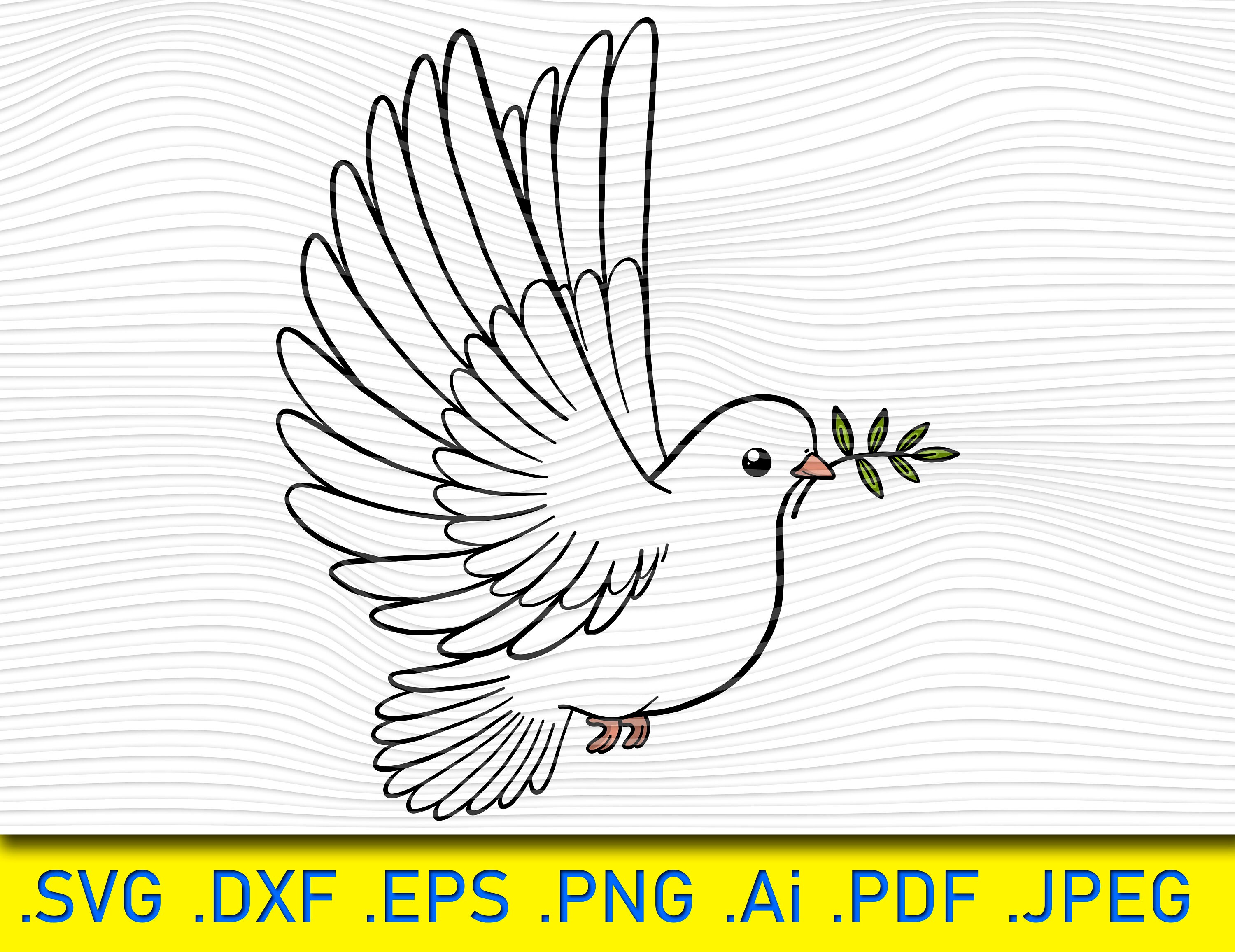 Dove Svg Bird Svg Peace Svg Doves Svg Dove Silhouette - Etsy