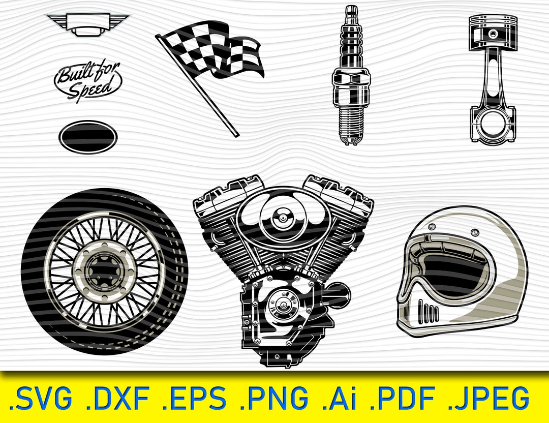 Motorcycle Svg, Bundle Motorbike Svg, Chopper Svg, Cruiser Svg, Harley ...