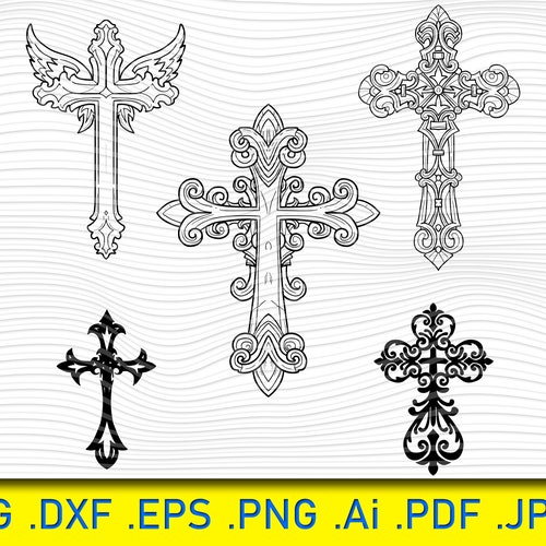 Simple Cross Clipart Cross Svg Clipart SVG Cross PNG - Etsy Israel