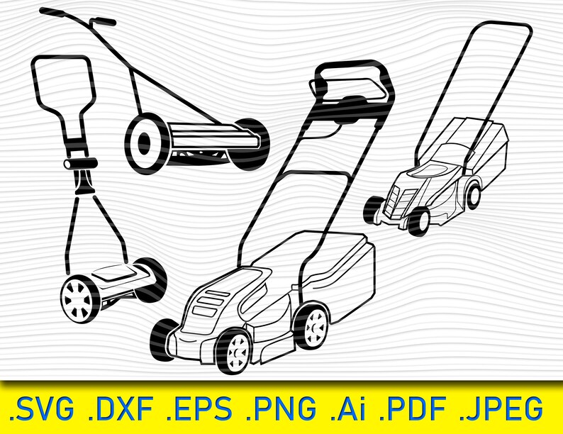 Lawn Mower Svg Garden Tools SVG Gardening SVG Gardening | Etsy