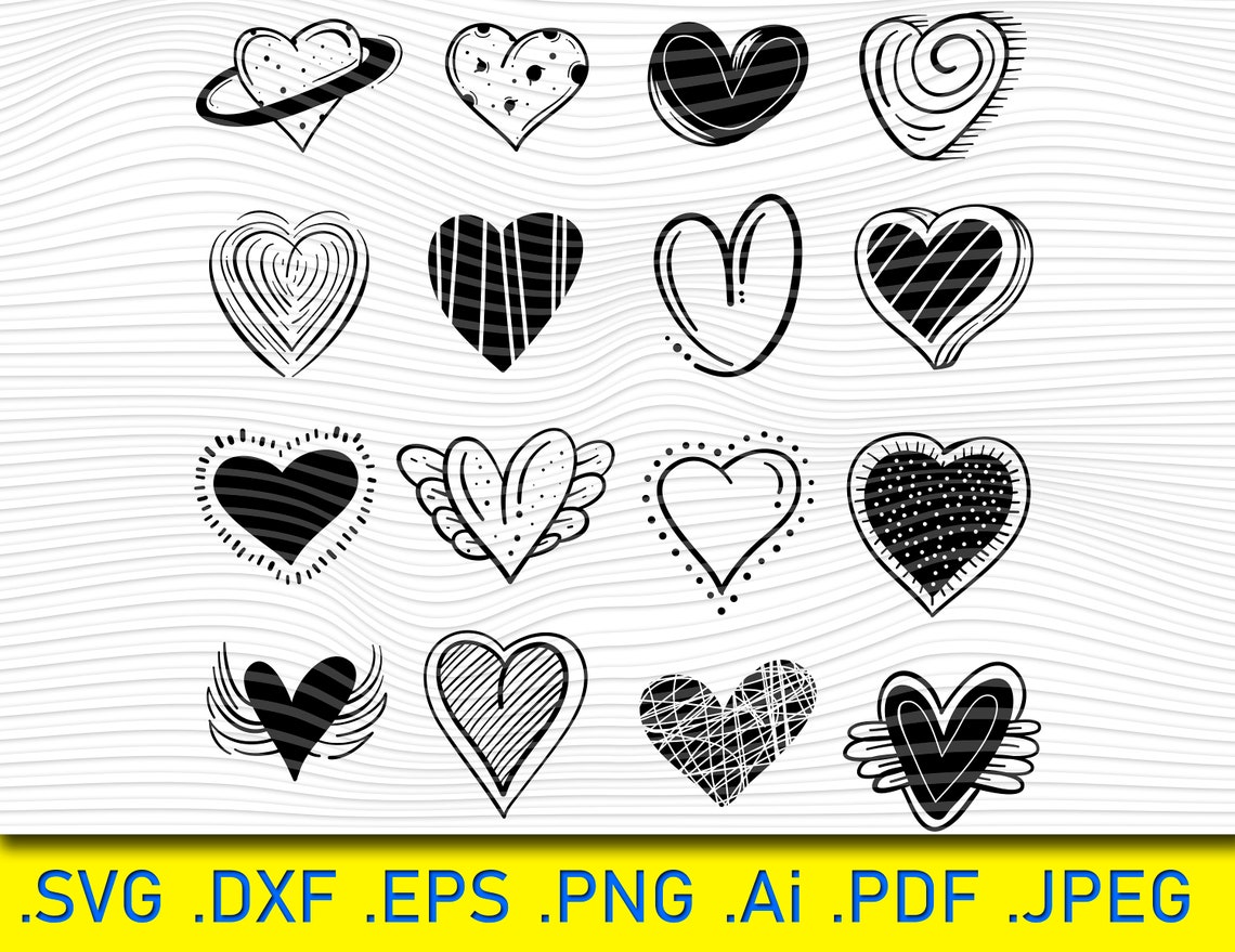 Heart Svg Bundle Hearts Svg Love Svg Valentine Days Svg - Etsy