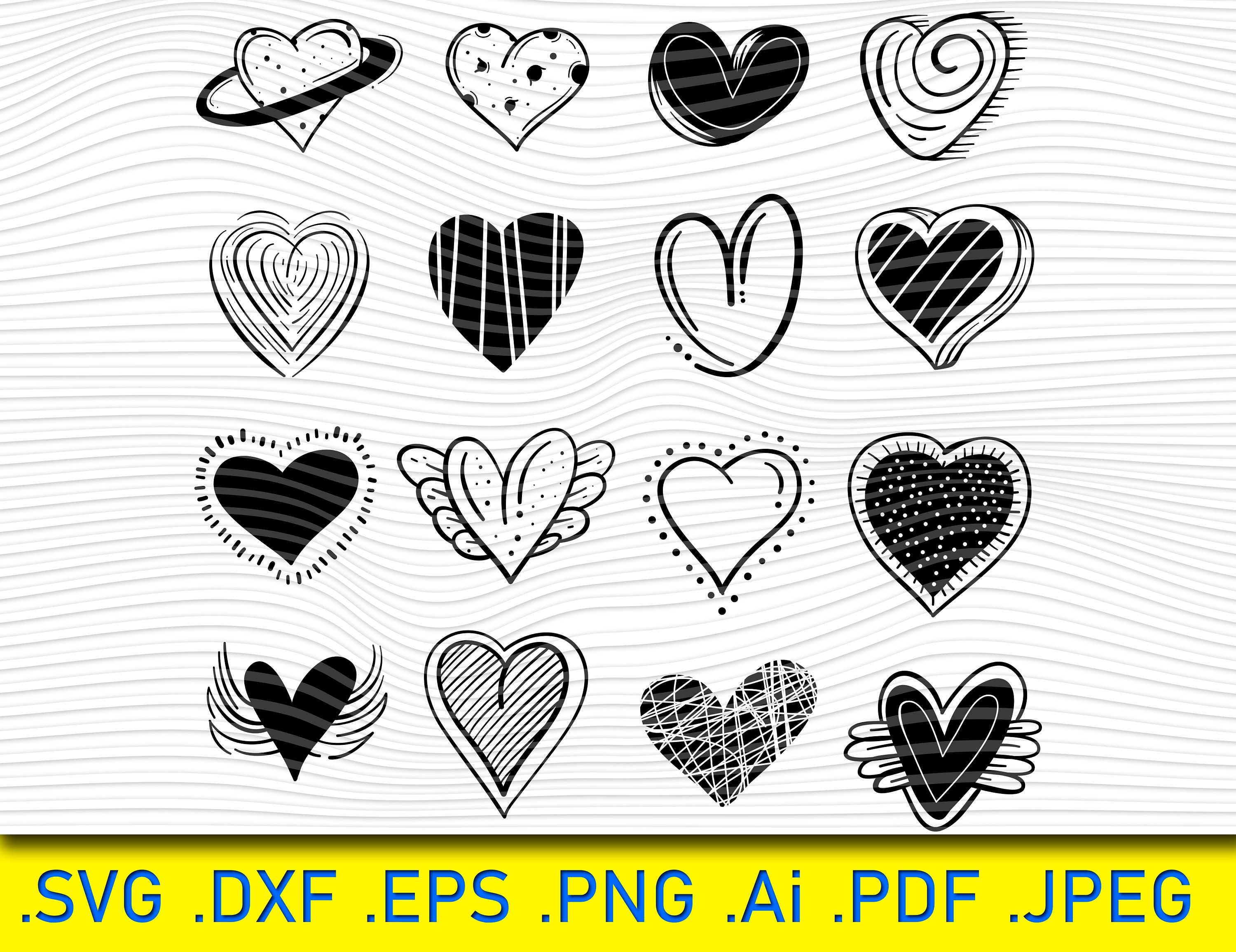 Heart Svg Bundle Hearts Svg Love Svg Valentine Days Svg - Etsy