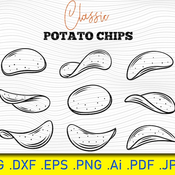 Snacks Chips Svg - Etsy
