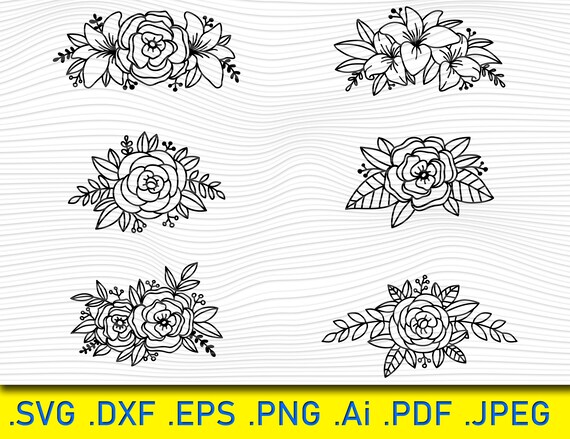 Flower Bundle Svg Flower Spray Svg Floral Svg Sign Svg - Etsy Australia