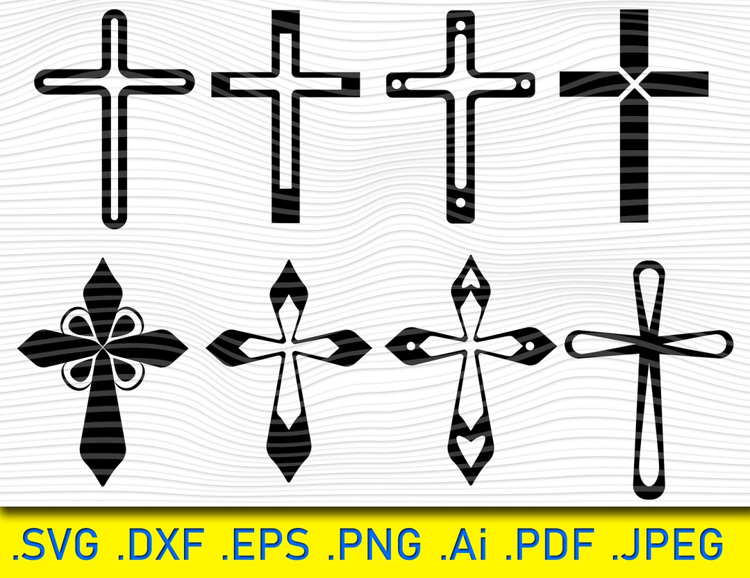 Cross SVG, Cross Svg Silhouette Files, Crosses Vector Png, Dxf, Eps,jpg ...