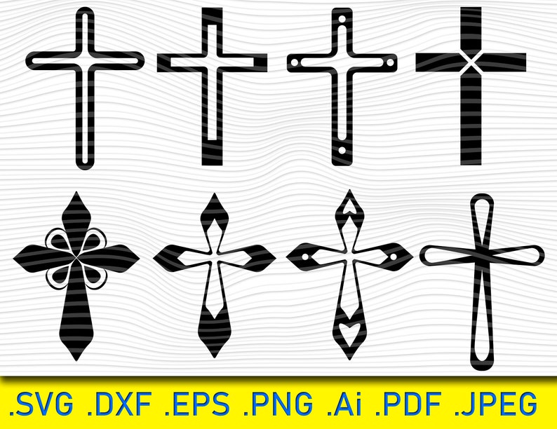 Cross SVG Cross svg silhouette files Crosses vector png | Etsy