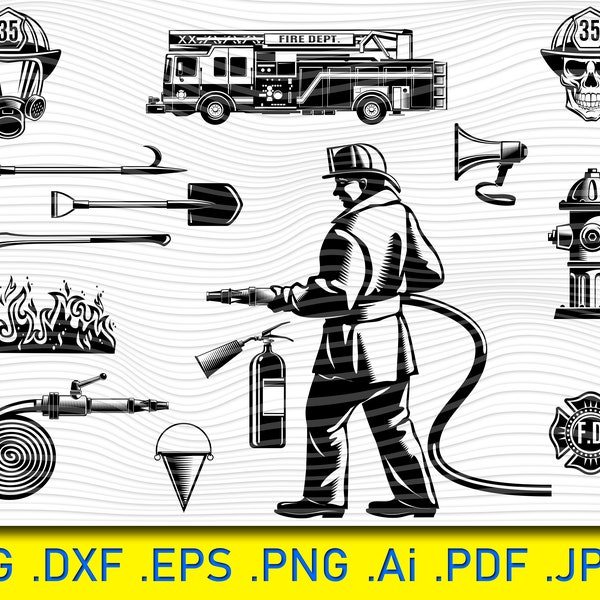 Emt Firefighter Logo - Etsy