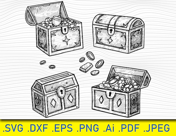 Treasure Chest SVG Bundle Treasure Chest SVG Treasure Chest | Etsy
