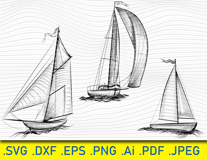 Ship SVG Bundle Ship SVG Sailing Ships Clipart Ship Cut | Etsy