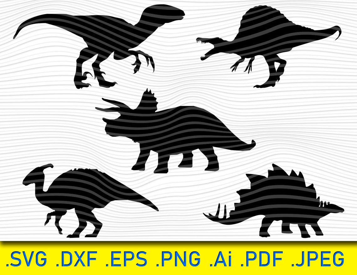 Dinosaurs svg dinosaurs cricut dinosaur dxf animal svg | Etsy