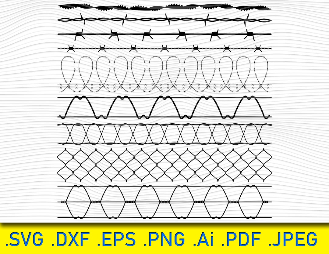 Fence SVG, Fence EPS, Fence Vector, Fence PNG, Fence Silhouette, Barb ...