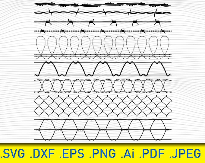 Barbed Wire Svg, Barb Wire Png , Fence Svg, Fence Png, Fence Clipart ...