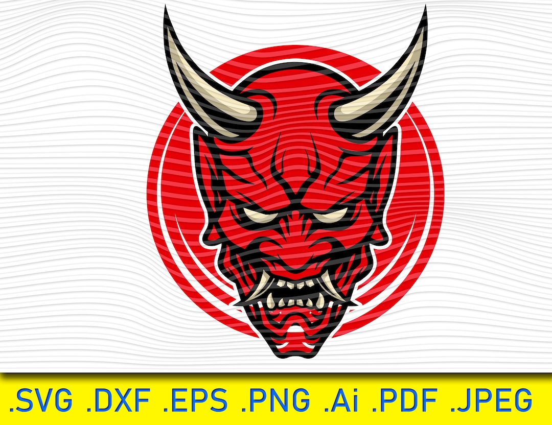 Demon Tattoo,demon Svg,tribal Tattoo Svg,tribal Demon Svg,japanese ...