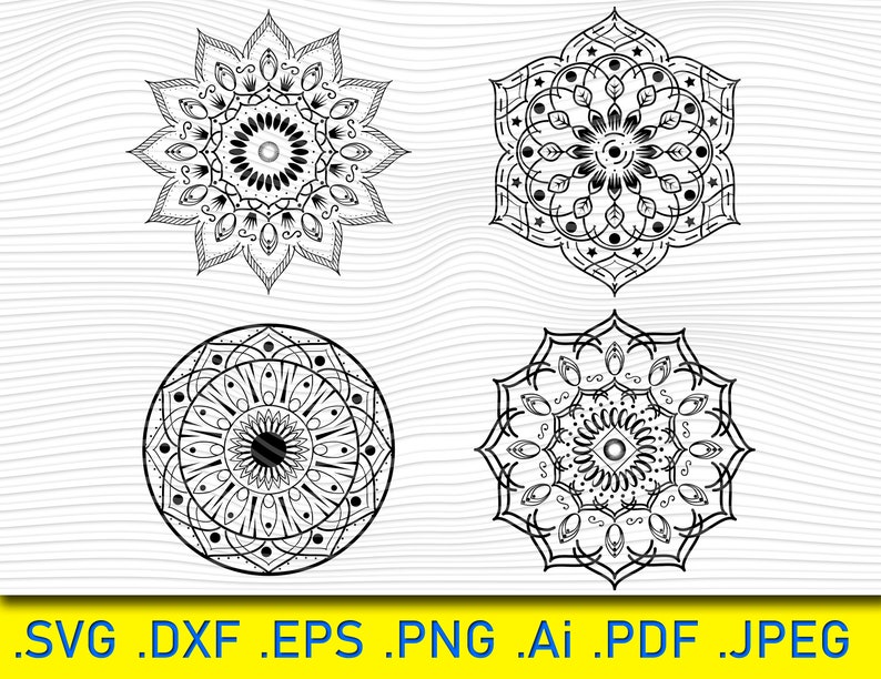 Mandala Svgmandalas Svgmandala Svg Files for Cricut Mehndi - Etsy