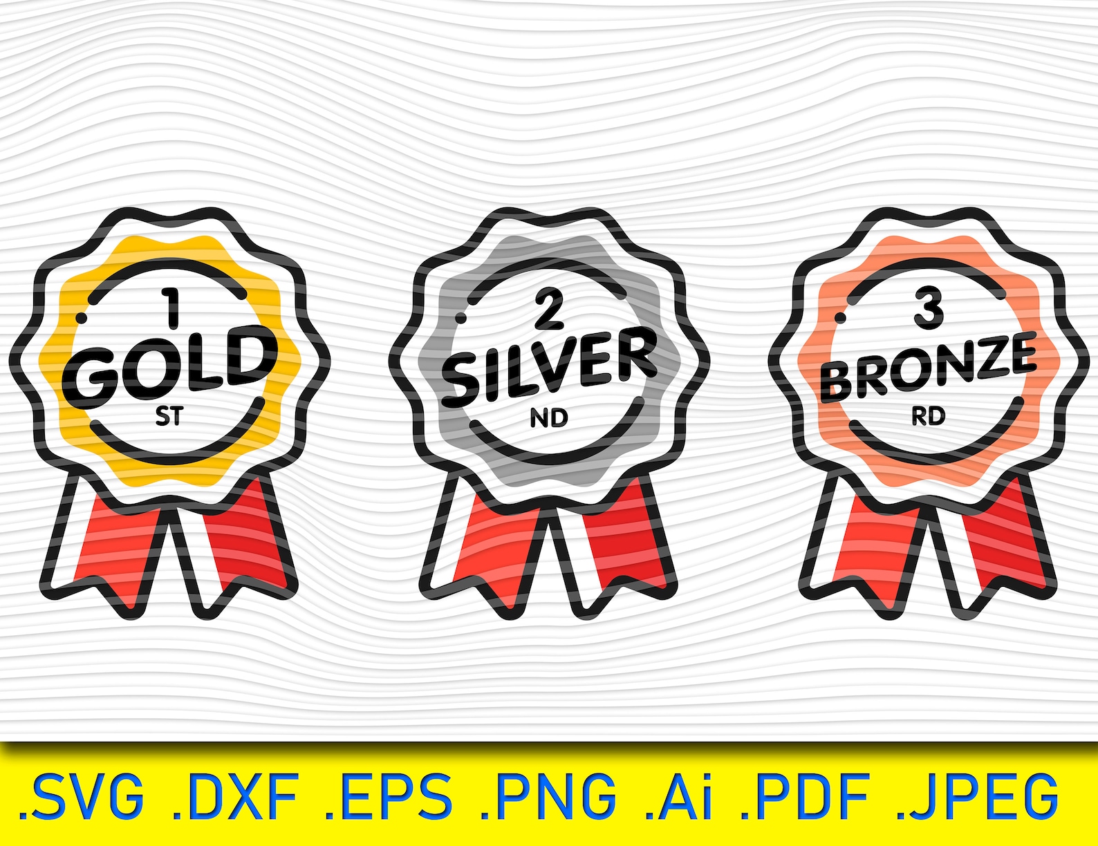 Award Medals SVG Award SVG First Place Svg Award Ribbon | Etsy