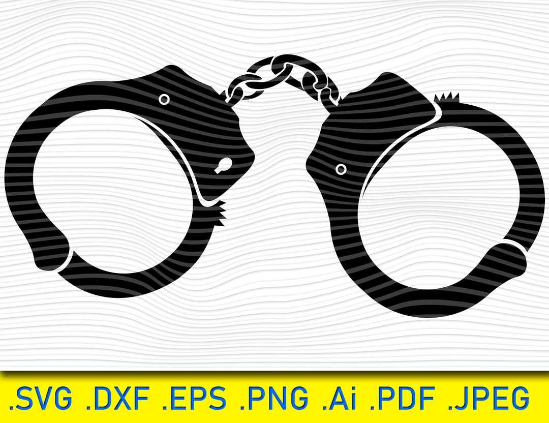 Handcuffs SVG, Handcuffs Clipart, Handcuffs Cut Files for Silhouette ...