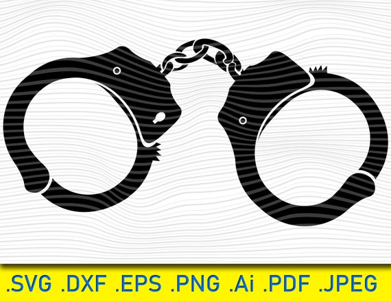 Handcuffs SVG Handcuffs Clipart Handcuffs Cut Files for - Etsy