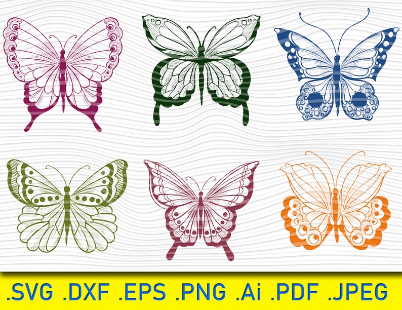Butterfly SVG Bundle Butterflies SVG Bundle Butterfly Cut | Etsy